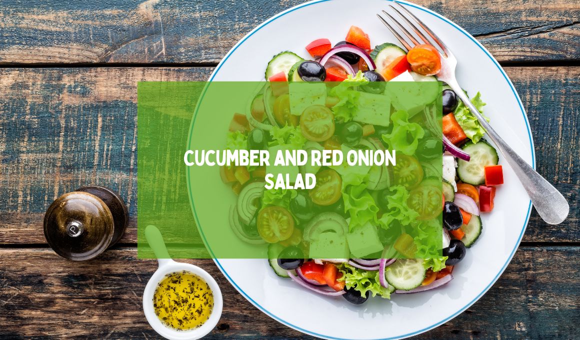 Cucumber and Red Onion Salad - Happiness Cucumber
